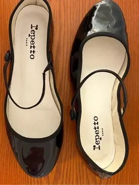 Repetto | Shoes | Repetto Paris Size 49 Black Patent Mary Jane Block ...
